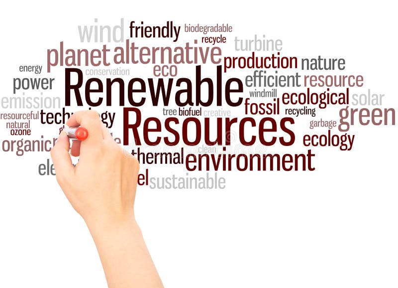Renewable Energy Word Cloud Stock Illustration - Illustration of ...