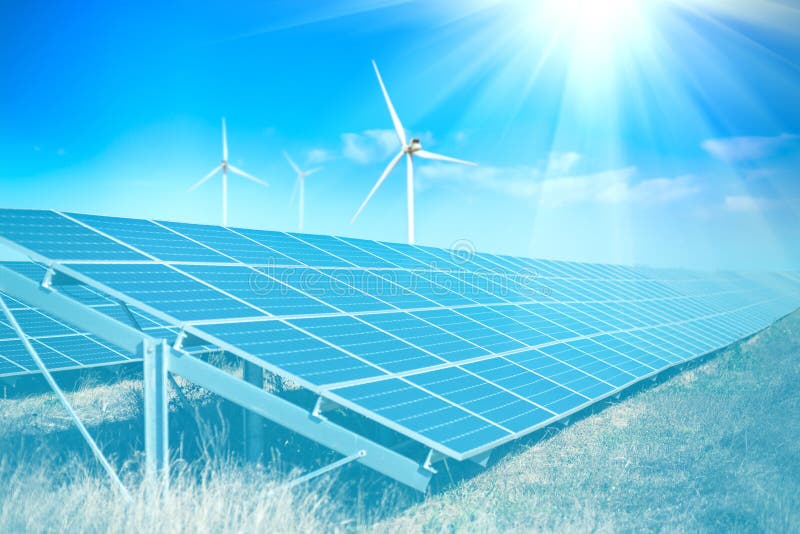 Renewable Sources of Energy Stock Image - Image of station, resources ...