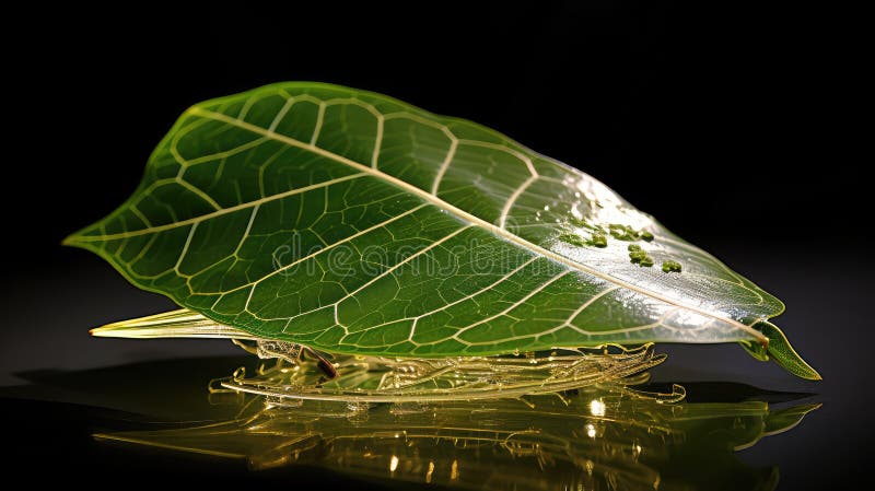 Renewable technology leaf stock illustration. Illustration of capture ...