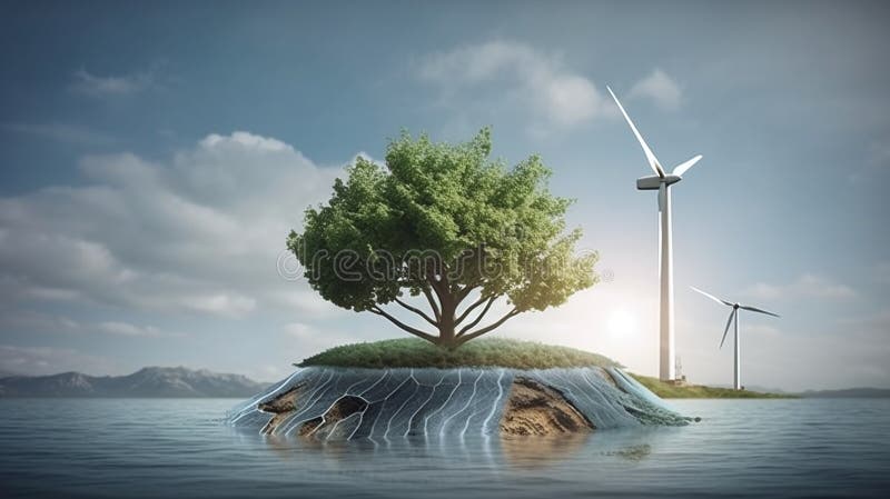 Renewable Wind Energy for a Sustainable Future - AI Generated Stock ... Renewable Wind Energy for a Sustainable Future - AI Generated Stock ...