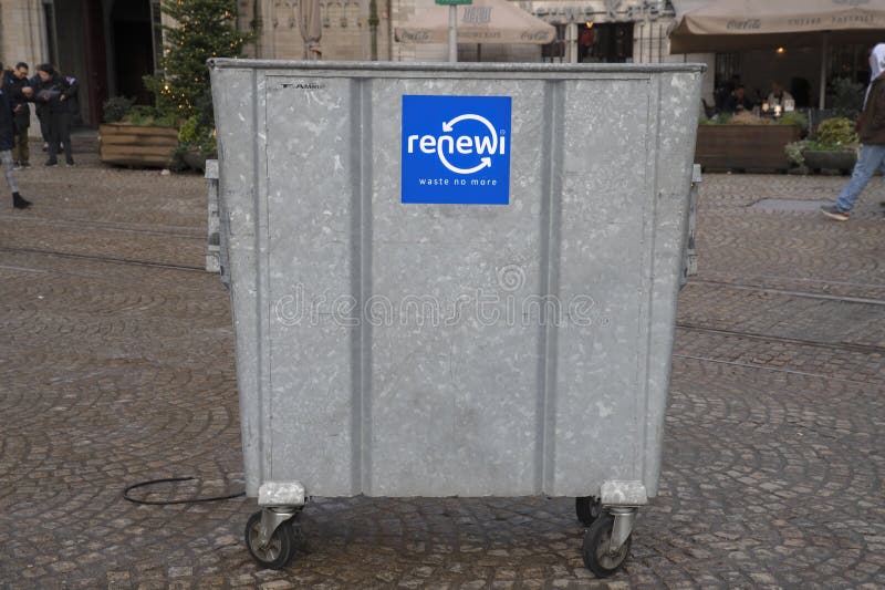 Renewi Trash Container at Amsterdam the Netherlands 2-1-2023 Editorial ...