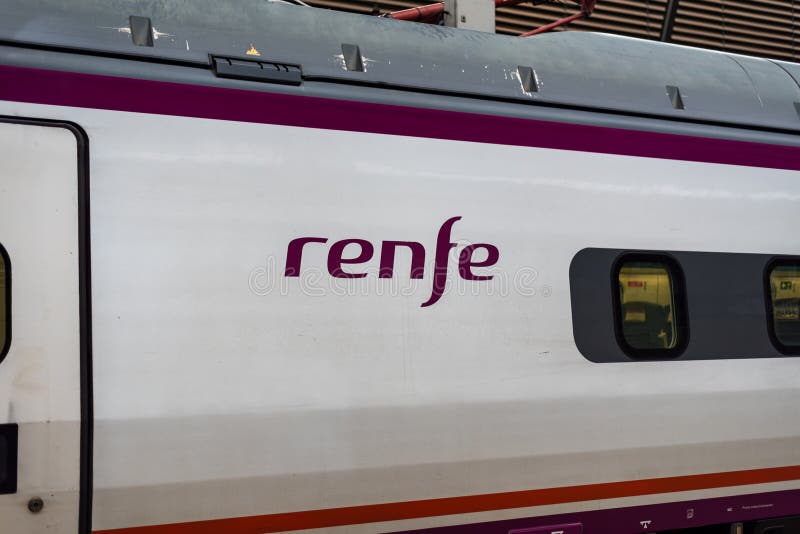Renfe High Speed Passanger Train at Sevilla Station in Spain Editorial ...