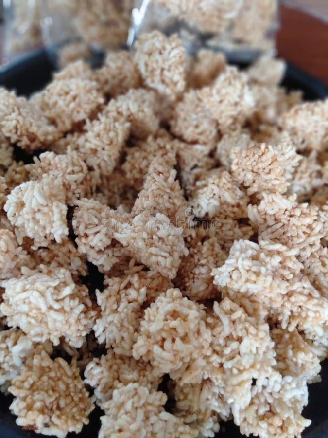Rengginang Sticky Rice Fried Eid Special Food Stock Image - Image of ...
