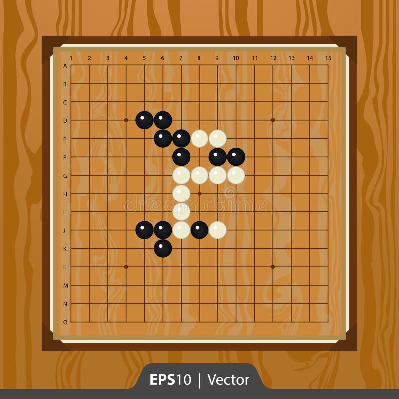 Renju Set for Game Development Interface Design Stock Illustration ...