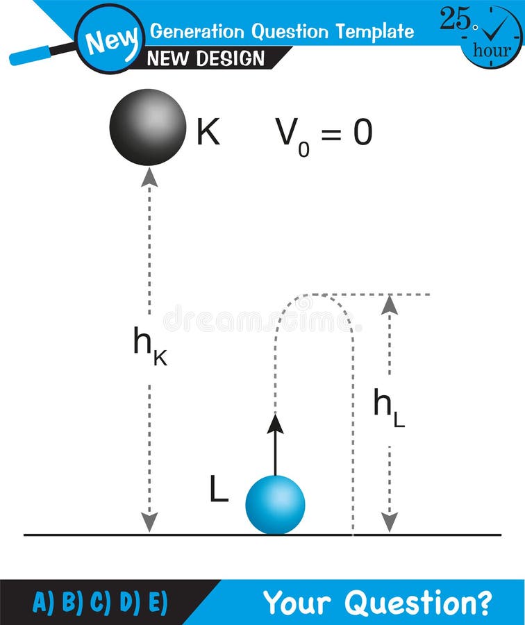 Physics - Vector Illustration of a Forces and Motion, Vectors, Shot ...