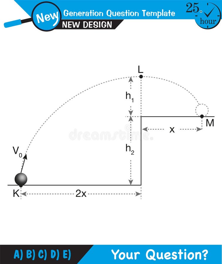 Physics - Vector Illustration of a Forces and Motion, Vectors, Shot ...