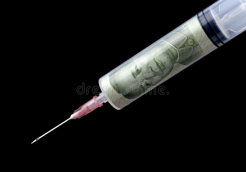 The Renminbi in the Syringe Stock Photo - Image of injection, business ...