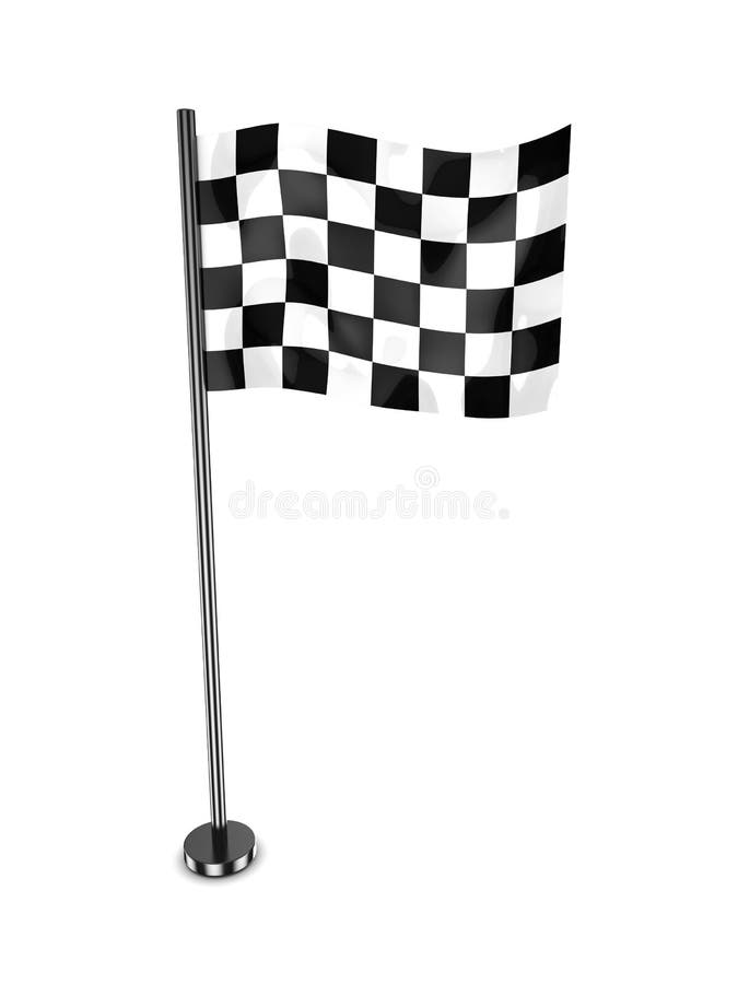 Vlag Start. Vlag Voor Wedstrijd. Wimpels Voor Het Begin En Het Einde in ...