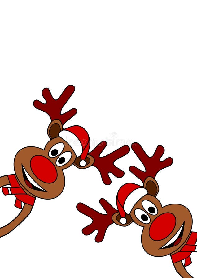 Rennes avec le chapeau illustration stock. Illustration du chapeau ...