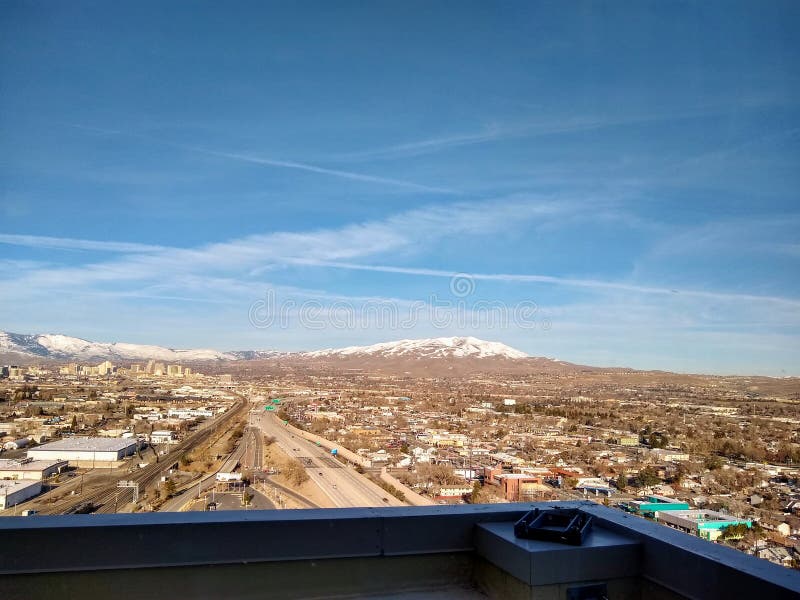 Reno Nevada City Mountains Canyons Stock Photo - Image of city, nevada ...
