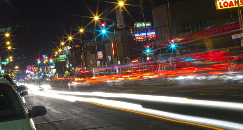 Reno City in Nevada at Night Editorial Photo - Image of twilight ...