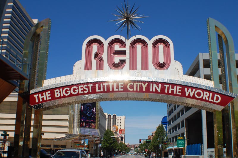 Reno sign stock photo. Image of travel, lights, illumination - 2008794