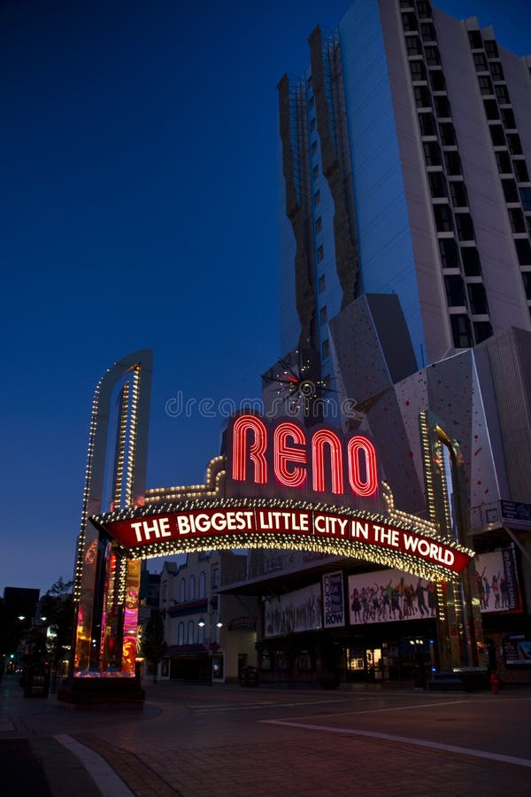 Reno sign stock photo. Image of travel, lights, illumination - 2008794