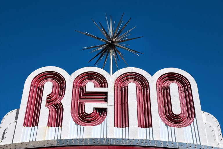 Reno welcome sign stock image. Image of gamble, machine - 6670217