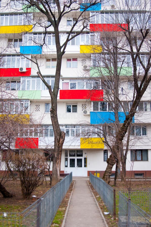 Renovated apartment block editorial photo. Image of blocks - 50397156