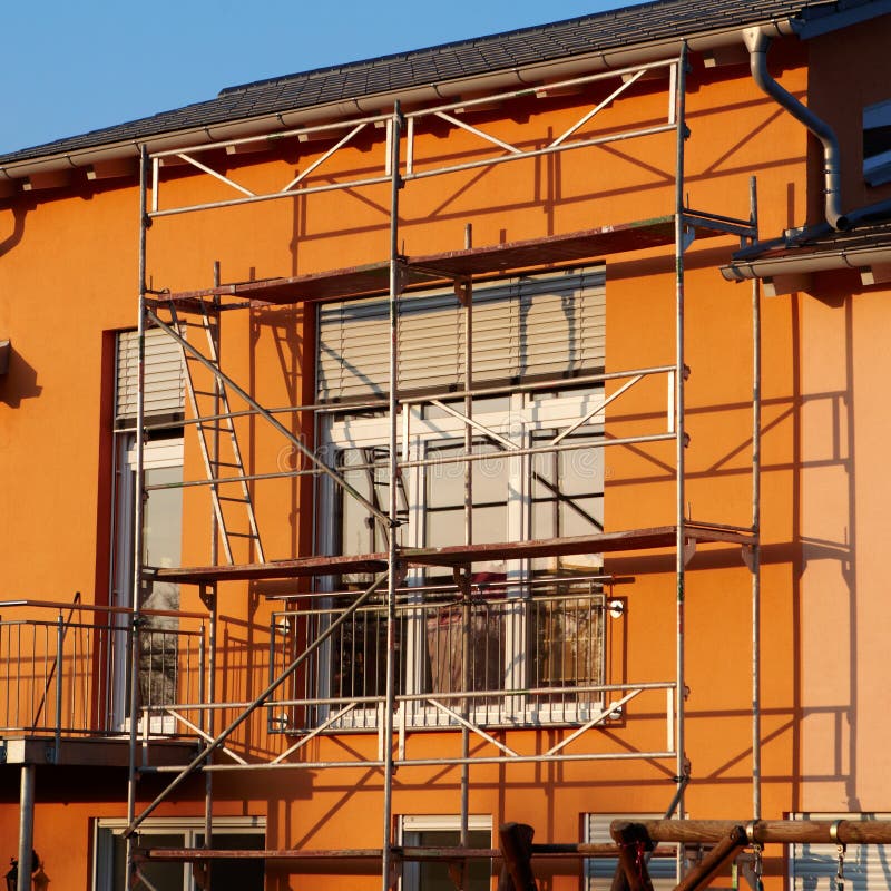 Building scaffold stock image. Image of exterior, house - 26674101
