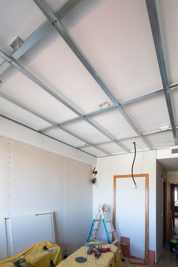 Renovation of a Home Room with Plasterboard Insulation in the Ceilings ...