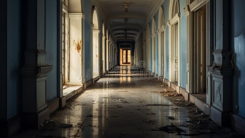 Renovation Needed: Captivating Hallway in Abandoned Building Stock ...