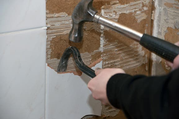 Renovation tile removed stock photo. Image of construction - 29077302