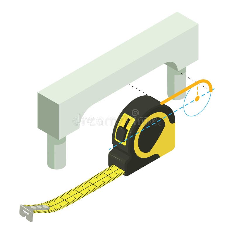 Renovation Work Icon Isometric Vector. Arch Project and Yellow ...