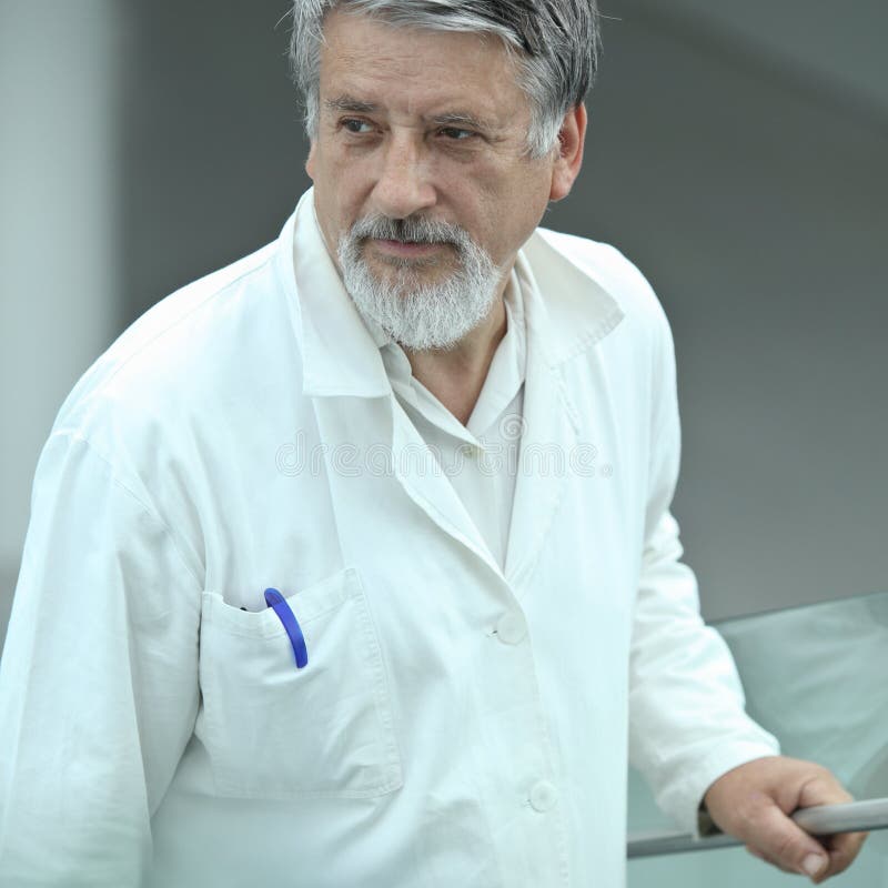 Renowned scientist/doctor stock photo. Image of field - 12290920