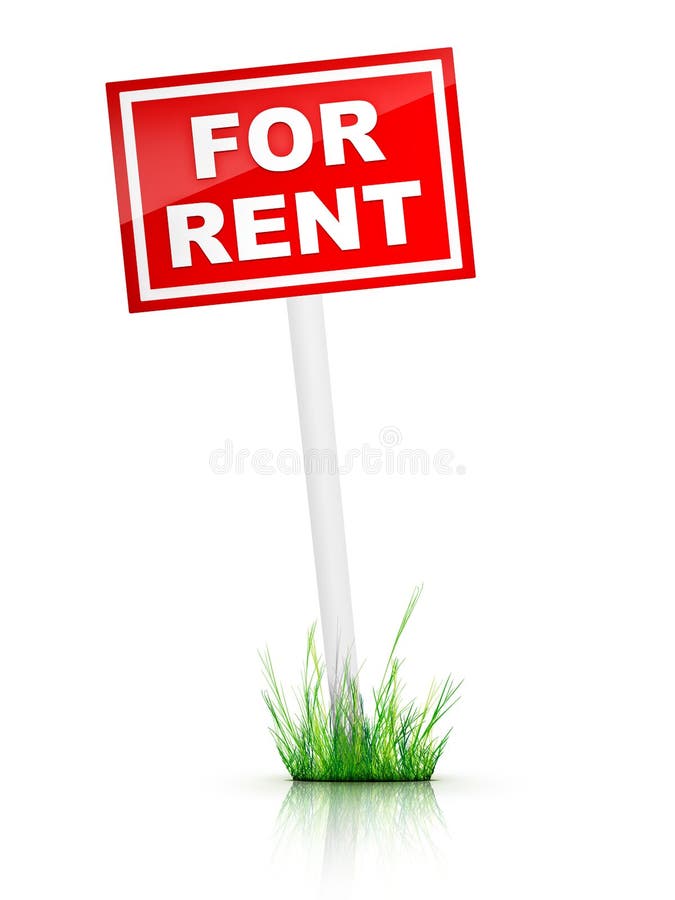 Info Sign house for rent stock illustration. Illustration of deal - 1494796