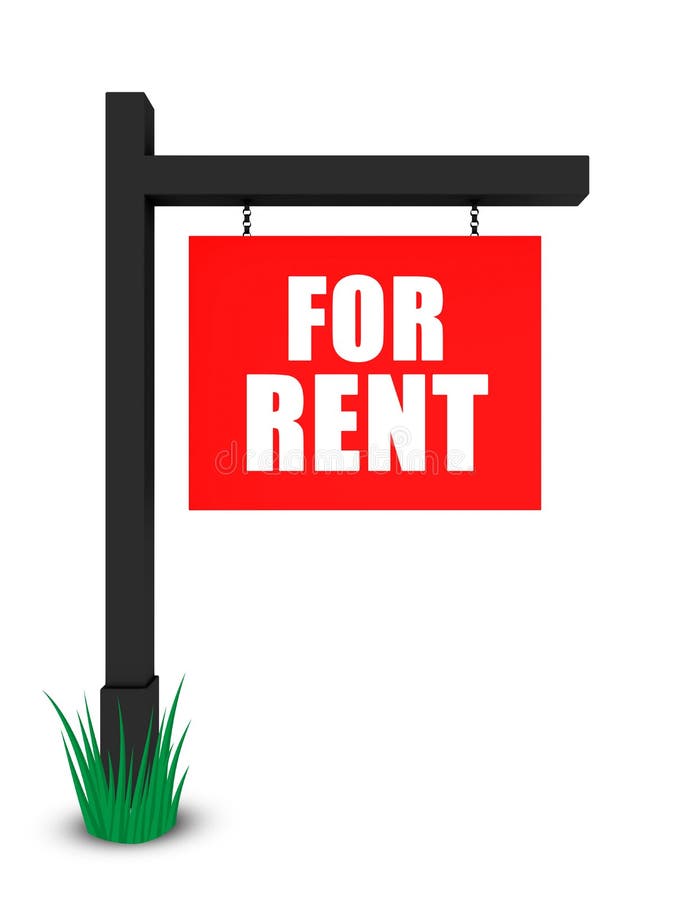 House for rent stock image. Image of sale, white, isolated - 48989831