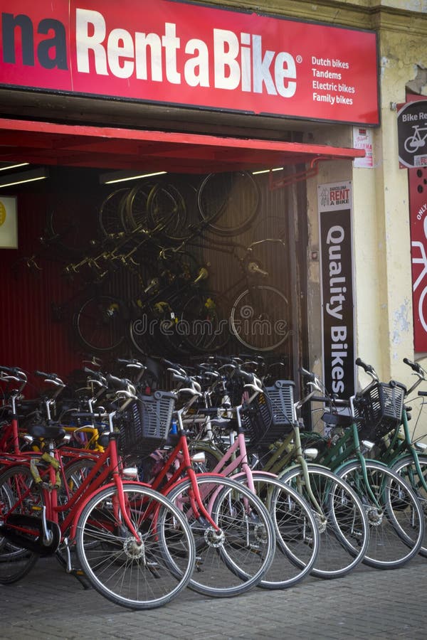 Rent a bike editorial photography. Image of shop, rent - 92459922
