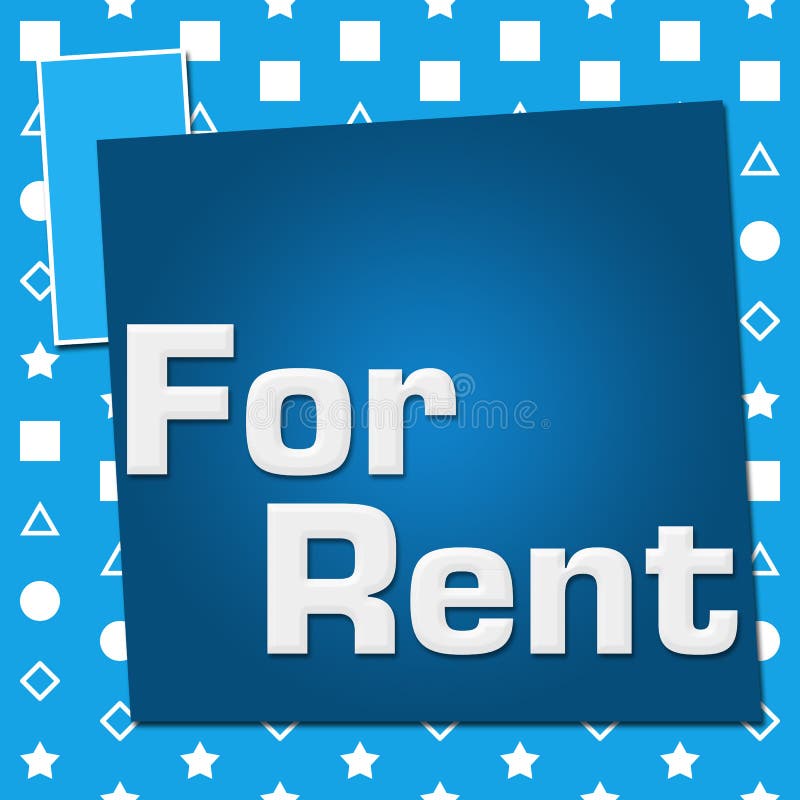 For Rent Blue Paper Speech Bubble Stock Vector - Illustration of cheap ...