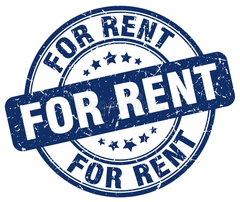 For Rent Blue Stripes Group Stock Illustration - Illustration of ...