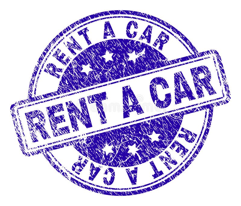 Car Rental rubber stamp stock illustration. Illustration of grunge ...