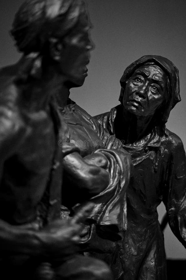 Bronze Sculpture- the Rent Collection Courtyard Editorial Photo - Image ...