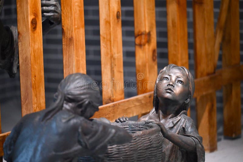 Bronze Sculpture- the Rent Collection Courtyard Editorial Photo - Image ...