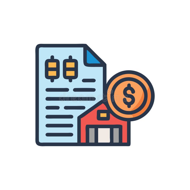 Rent Control Icon for Housing Management Stock Photo - Illustration of ...