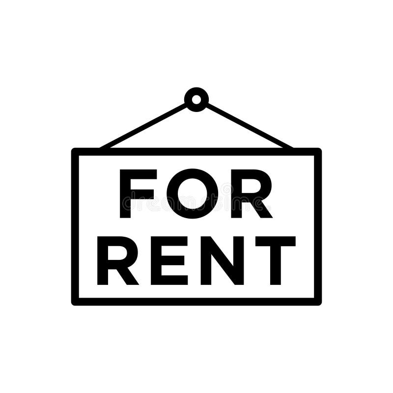 Rent Icon Flat Vector Template Design Trendy Stock Vector ...