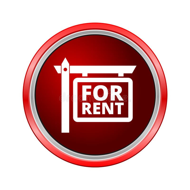 Room for Rent Sign Isolated on White Background Stock Vector ...
