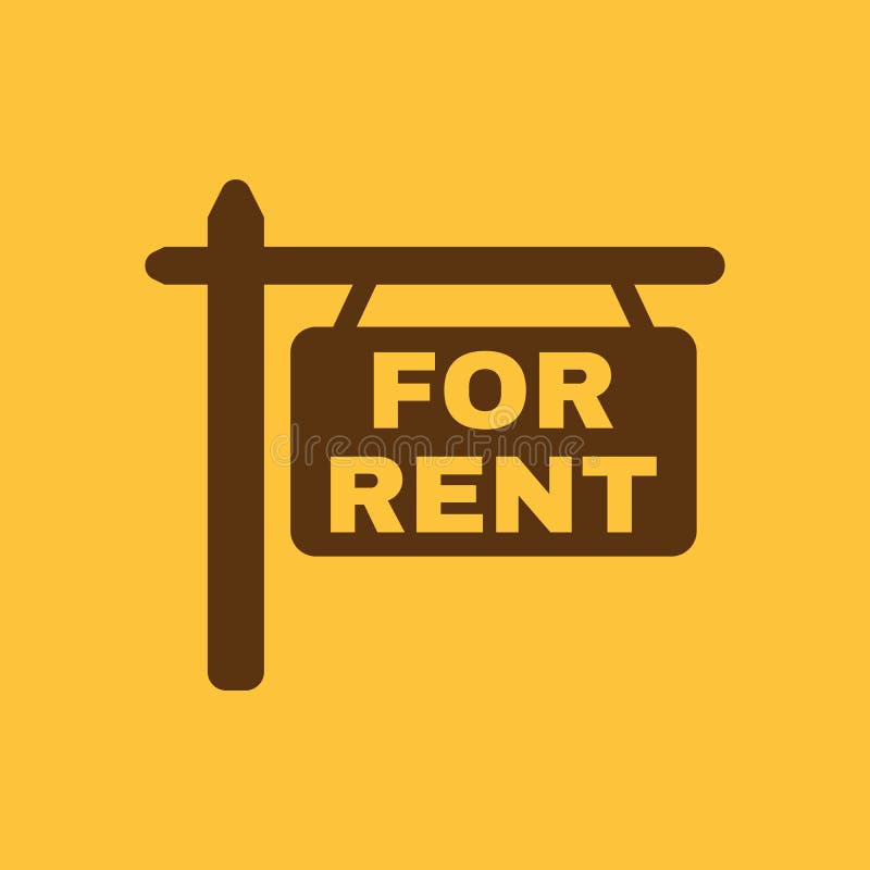 The for Rent Icon. Rent Symbol Stock Illustration - Illustration of ...