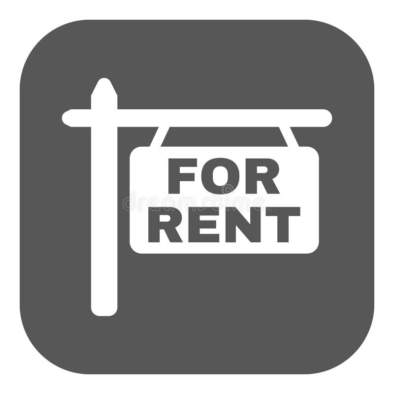 The for Rent Icon. Rent Symbol Stock Vector - Illustration of sign ...