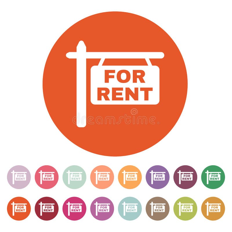 The for Rent Icon. Rent Symbol Stock Vector - Illustration of symbol ...