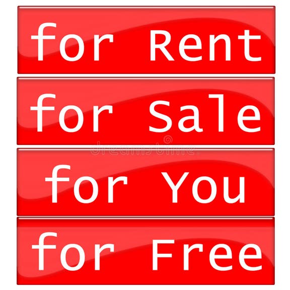 Rent label stock illustration. Illustration of sales, rentlabels - 4368424