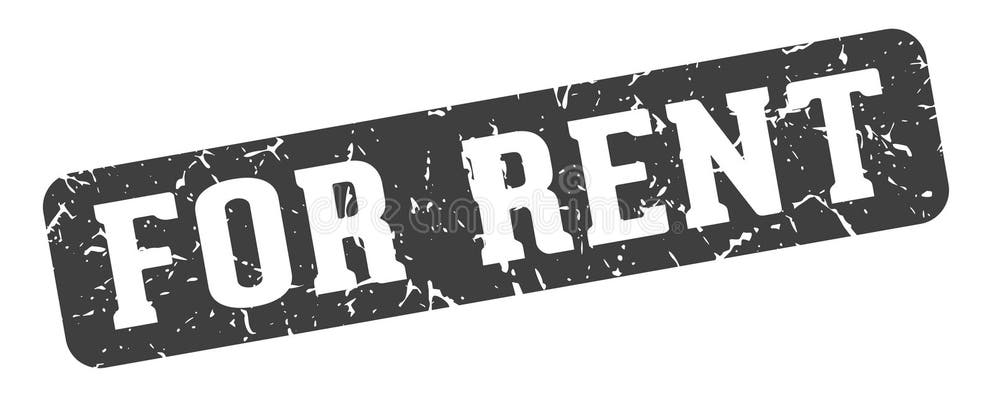 For Rent Rectangular Sign. for Rent Stamp Stock Vector - Illustration ...
