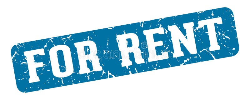 For Rent Rectangular Sign. for Rent Stamp Stock Vector - Illustration ...