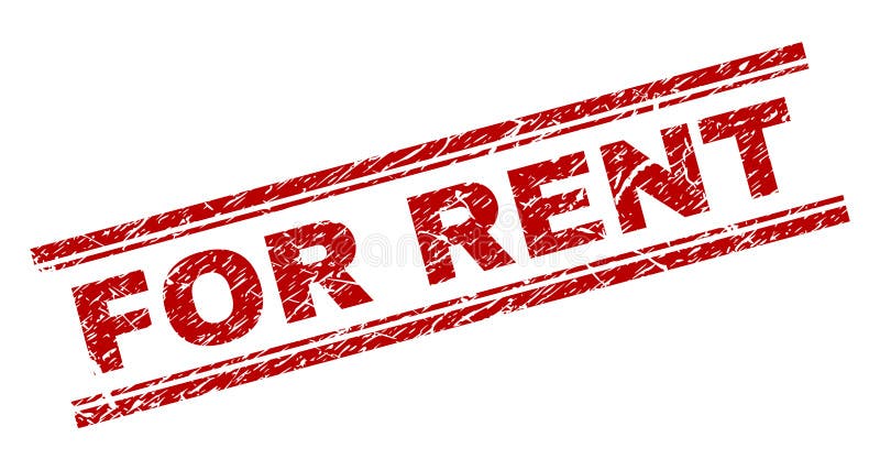 Grunge Textured for RENT Stamp Seal Stock Vector - Illustration of ...