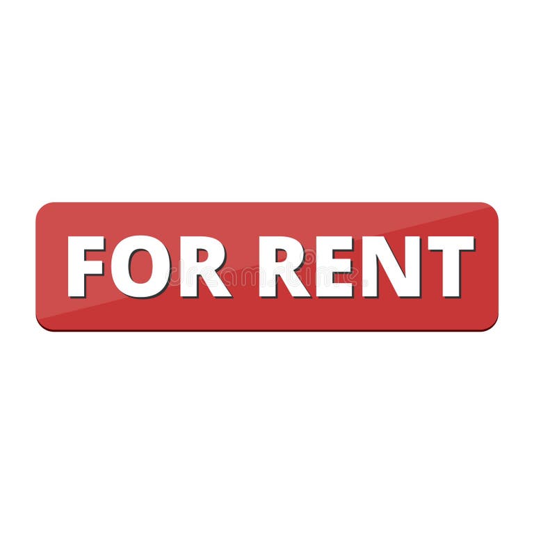 For Rent Sign, for Rent Icon Stock Illustration - Illustration of ...
