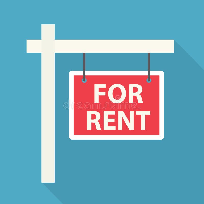 For rent sign icon stock vector. Illustration of sign - 234886216
