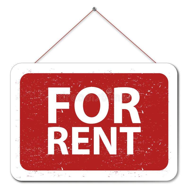 For rent sign stock vector. Illustration of property - 80779946