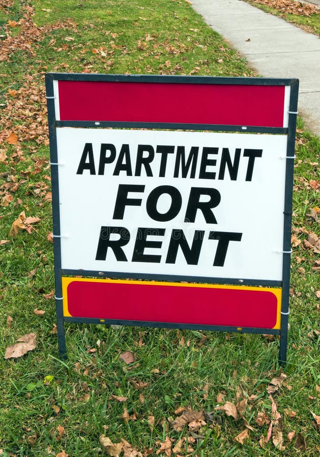 For Rent Sign stock photo. Image of listing, lawn, frame - 70615578