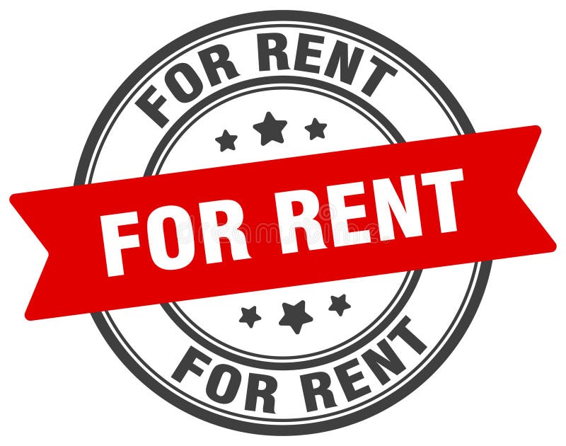 For Rent Stamp. for Rent Label on Transparent Background. Round Sign ...