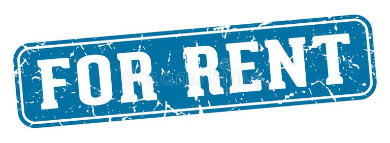 For Rent Rectangular Sign. for Rent Stamp Stock Vector - Illustration ...