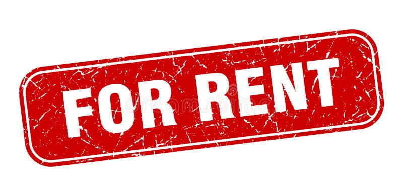 For Rent Stamp. for Rent Square Grungy Isolated Sign Stock Vector ...